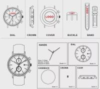 China Luxury Full Steel Business Quartz Wrist Watches Mens Japan Movement Calendar for sale