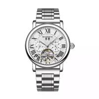 China Luxury Full Steel Business Quartz Wrist Watches Mens Japan Movement Calendar for sale