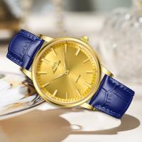 China Multifunctional Leather Strap Waterproof 3ATM Quartz Watch For Men Women for sale
