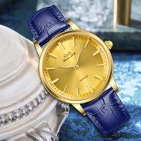 China Multifunctional Leather Strap Waterproof 3ATM Quartz Watch For Men Women for sale