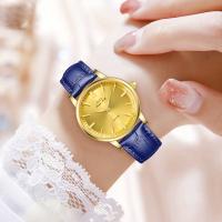 China Multifunctional Leather Strap Waterproof 3ATM Quartz Watch For Men Women for sale