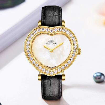 China Charming Multifunctional Leather Strap Waterproof 3ATM Quartz Watch For Women for sale