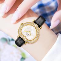 China Charming Multifunctional Leather Strap Waterproof 3ATM Quartz Watch For Women for sale