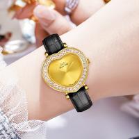 China Charming Multifunctional Leather Strap Waterproof 3ATM Quartz Watch For Women for sale