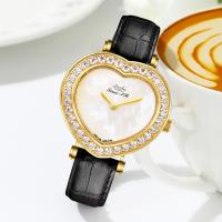 China Charming Multifunctional Leather Strap Waterproof 3ATM Quartz Watch For Women for sale