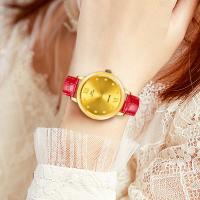 China Classic Multifunctional Leather Strap Alloy Case 3ATM Quartz Watch For Ladies for sale