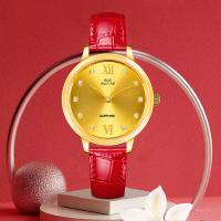 China Classic Multifunctional Leather Strap Alloy Case 3ATM Quartz Watch For Ladies for sale