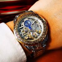 China Alloy Automatic Watch For Men Mechanical Skeleton 30m Waterproof for sale
