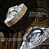 China Alloy Automatic Watch For Men Mechanical Skeleton 30m Waterproof for sale