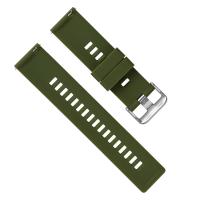 China Luxury Replacement 22mm Silicone Rubber Watch Strap Bands ROHS Certificate for sale