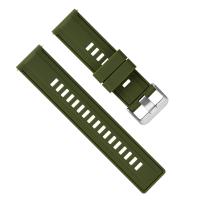 China Luxury Replacement 22mm Silicone Rubber Watch Strap Bands ROHS Certificate for sale