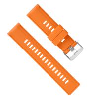China Luxury Replacement 22mm Silicone Rubber Watch Strap Bands ROHS Certificate for sale