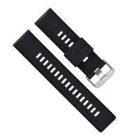 China Luxury Replacement 22mm Silicone Rubber Watch Strap Bands ROHS Certificate for sale