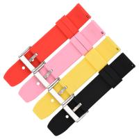 China OEM Curved End Silicone Watch Band , Silicone Watch Straps 18mm for sale