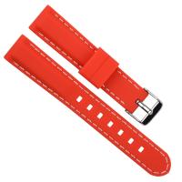 China 30mm Classic Stitch Mens Rubber Watch Bands 22mm Silicone Watch Band Quick Release for sale