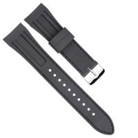 China Thick  Silicone Rubber Watch Bands , Mens Style Curved Watch Straps for sale