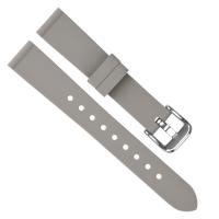 China Narrow Silicon Rubber Watch Band 14mm Lightweight Wristband With Good Shape for sale