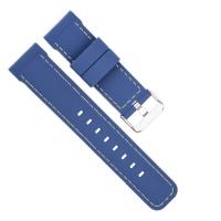 China Anti sweat Mens Rubber Watch Bands , 24mm Silicone Watch Bands for sale