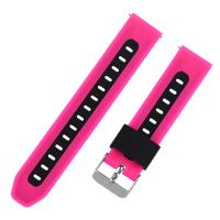 China Quick Release Silicone rubber Watch Band Custom Double Color Wristband 24mm Width for sale