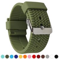 China Stretchy Silicone Rubber Watch Band Tire Grain Custom Sizes With Varied Colors for sale
