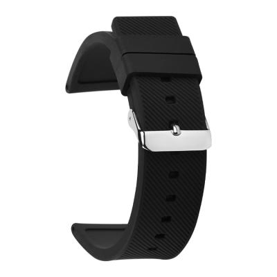 China Fashion Twill Silicone Rubber Watch Bands Anti Sweat Custom Silicone Bracelet for sale