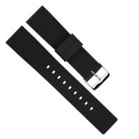 China Fashion Twill Silicone Rubber Watch Bands Anti Sweat Custom Silicone Bracelet for sale