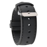 China Thread Watch Strap Replacement Silicone Rubber Watch Band With Special Pattern for sale