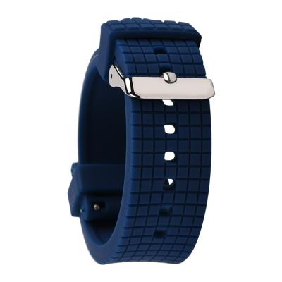 China Dustproof Mens Rubber Watch Bands , 22mm Wrist Watch Straps Mens for sale
