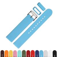China Unisex Removable TPU Rubber Watch Band Stainless Steel Buckle for sale
