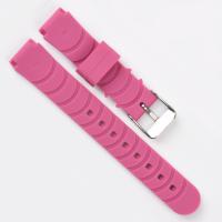 China Waterproof Narrow Watch Band , 14mm Rubber Watch Strap Durable for sale