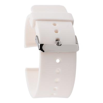 China Wide 26mm 28mm Mens Rubber Watch Bands Flexible Silicone Waterproof for sale