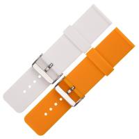 China Wide 26mm 28mm Mens Rubber Watch Bands Flexible Silicone Waterproof for sale