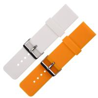 China Wide 26mm 28mm Mens Rubber Watch Bands Flexible Silicone Waterproof for sale