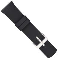 China ROHS Mens Rubber Watch Bands , Curved 22mm Elastic Watch Band for sale