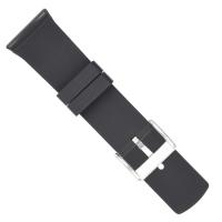China ROHS Mens Rubber Watch Bands , Curved 22mm Elastic Watch Band for sale