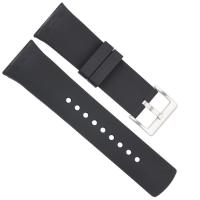 China ROHS Mens Rubber Watch Bands , Curved 22mm Elastic Watch Band for sale