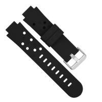 China 16mm Mens Rubber Watch Bands Pantone Colors For Sports for sale