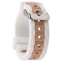 China Unbreakable Rubber Wrist Watch Band 16mm 20mm Two Tone Colors for sale