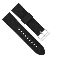 China Polka Dot Mens Rubber Watch Bands , 24mm Sport Watch Straps for sale