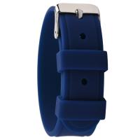 China ODM One Piece Silicone Watch Bands , Flat 18mm Rubber Watch Strap for sale