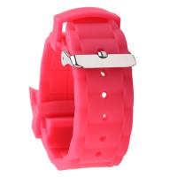 China Unisex Silicone Rubber Watch Strap Bands Curved End 20mm for sale