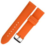 China 20mm Sport Watch Rubber Band , ROHS Soft Rubber Watch Strap Tire Pattern for sale