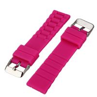 China SHX Silicone Rubber Watch Strap Bands 18mm 20mm Multi Color for sale