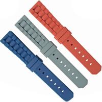 China SHX Silicone Rubber Watch Strap Bands 18mm 20mm Multi Color for sale