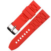 China SHX Silicone Rubber Watch Strap Bands , Interchangeable Watch Band 20 22 26mm for sale