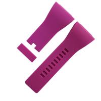 China 38mm Silicone Rubber Watch Strap Bands Curved End For Wristwatch for sale