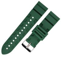 China Heavy Style 22mm Dive Watch Band Atrovirens Color Adjustable Size for sale