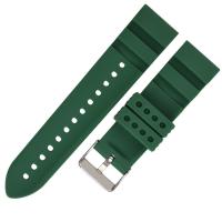 China Heavy Style 22mm Dive Watch Band Atrovirens Color Adjustable Size for sale