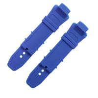 China SHX Wide Lug Mens Rubber Watch Bands 31mm Curved End Design for sale