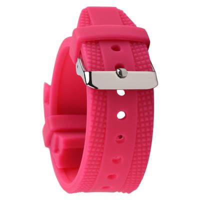 China 22mm Curved End Rubber Watch Strap , Tough Wristband For Smart Watch for sale